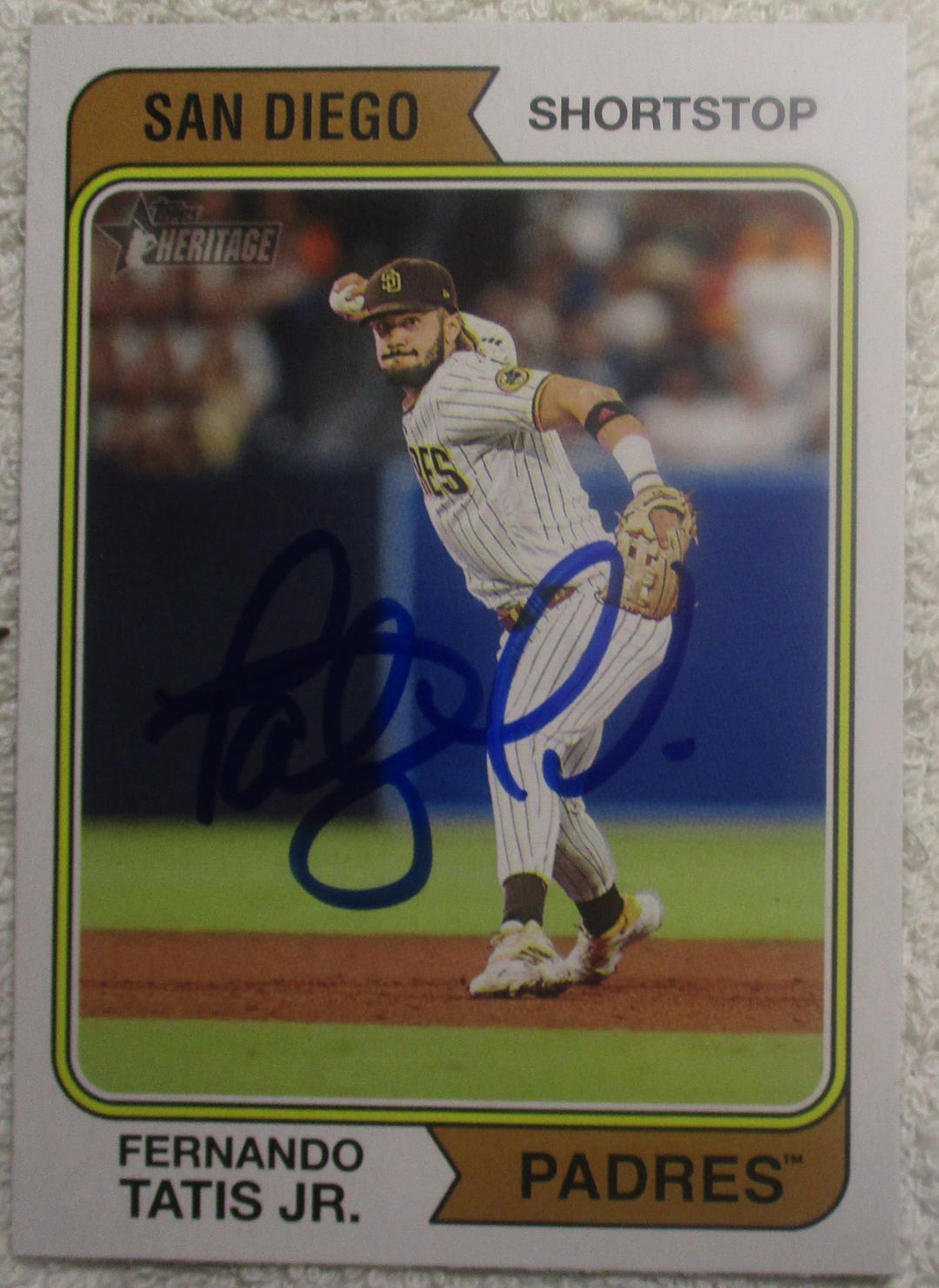 Fernando Tatis Jr. Autographed Card Padres No COA - Etsy