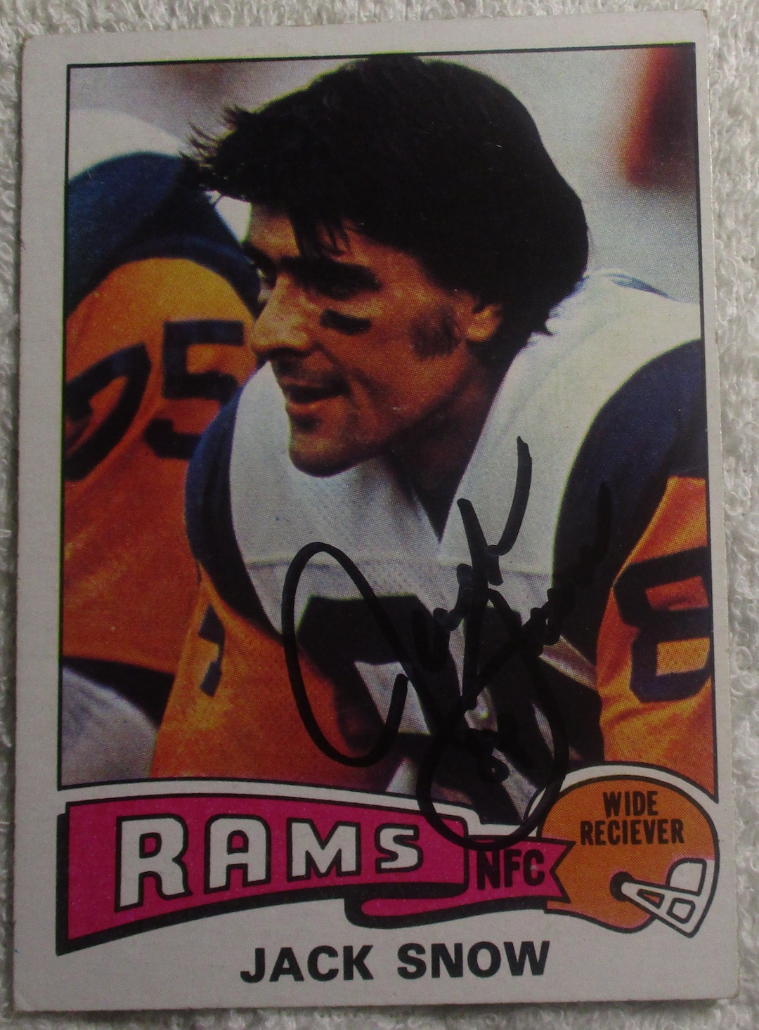 Jack Snow Autographed Card Rams No COA - Etsy