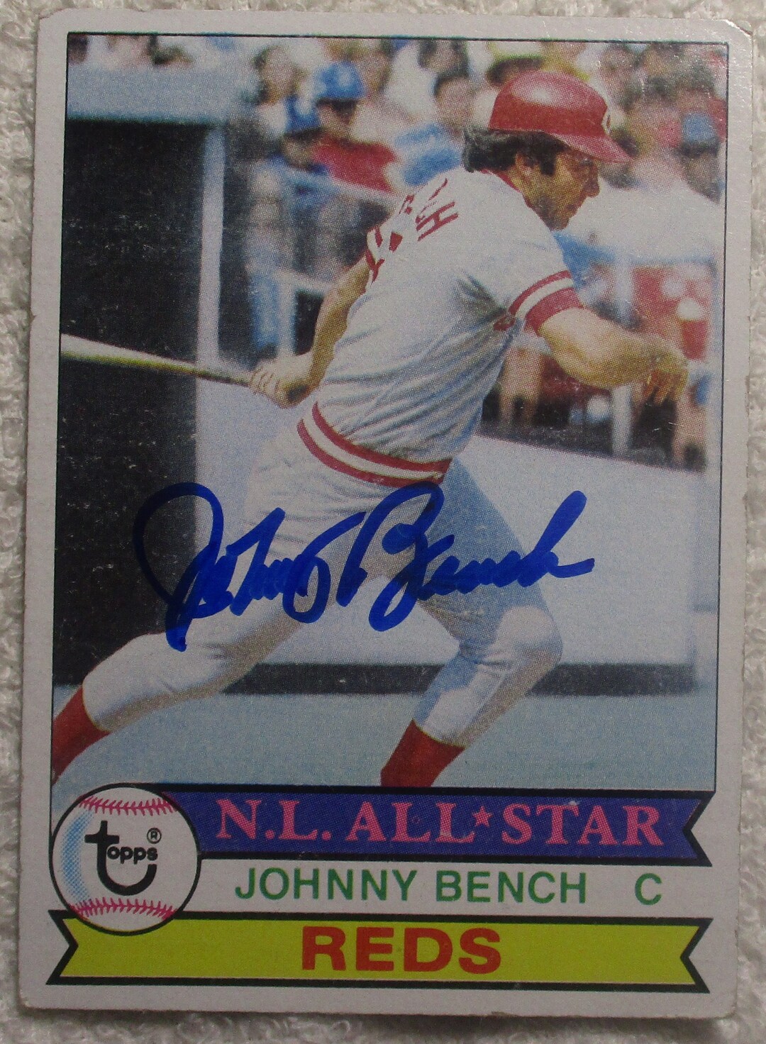 Johnny Bench All-star Autographed Card Reds No COA - Etsy