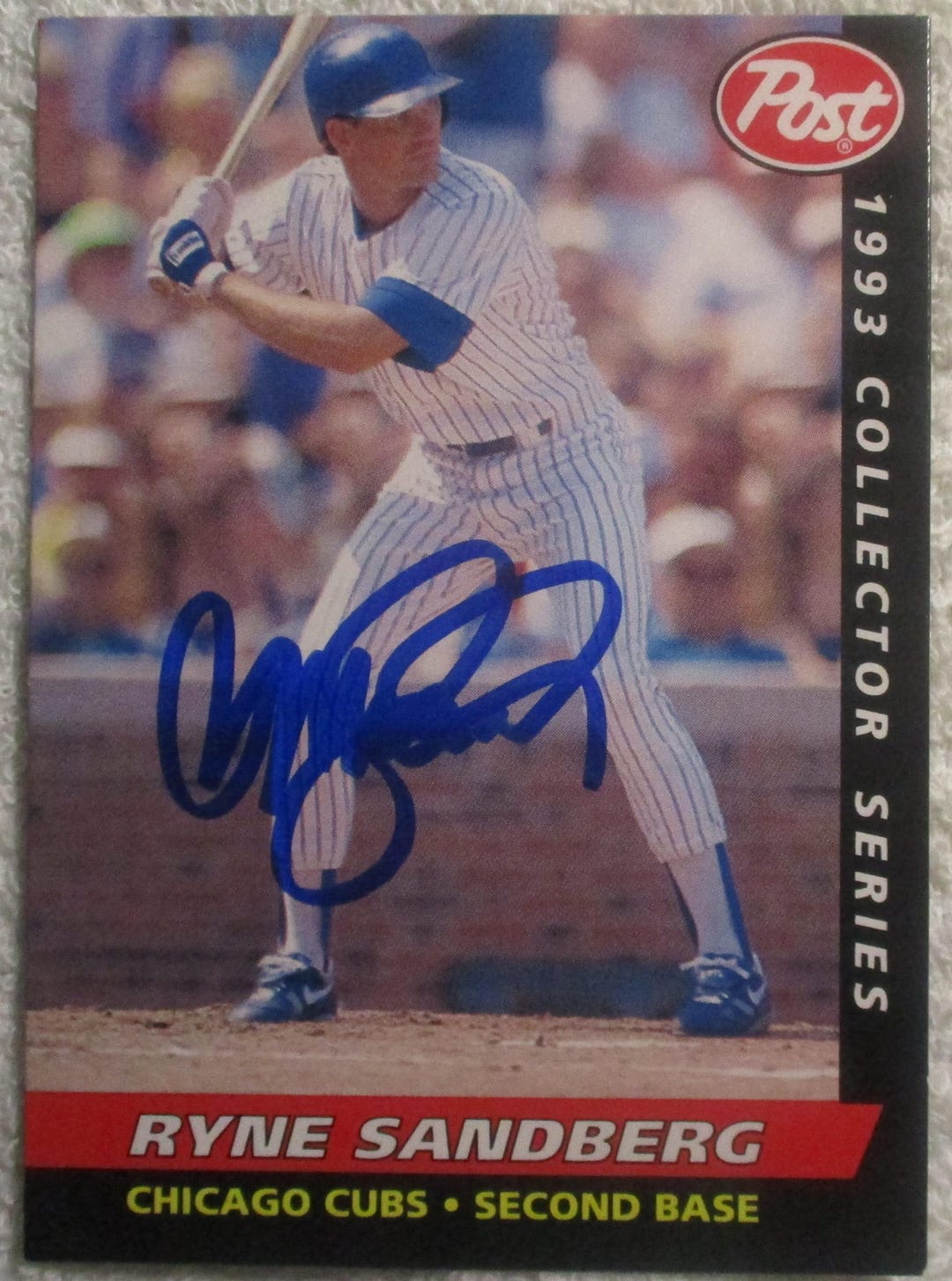 Ryne Sandberg Autographed Card Cubs No COA - Etsy