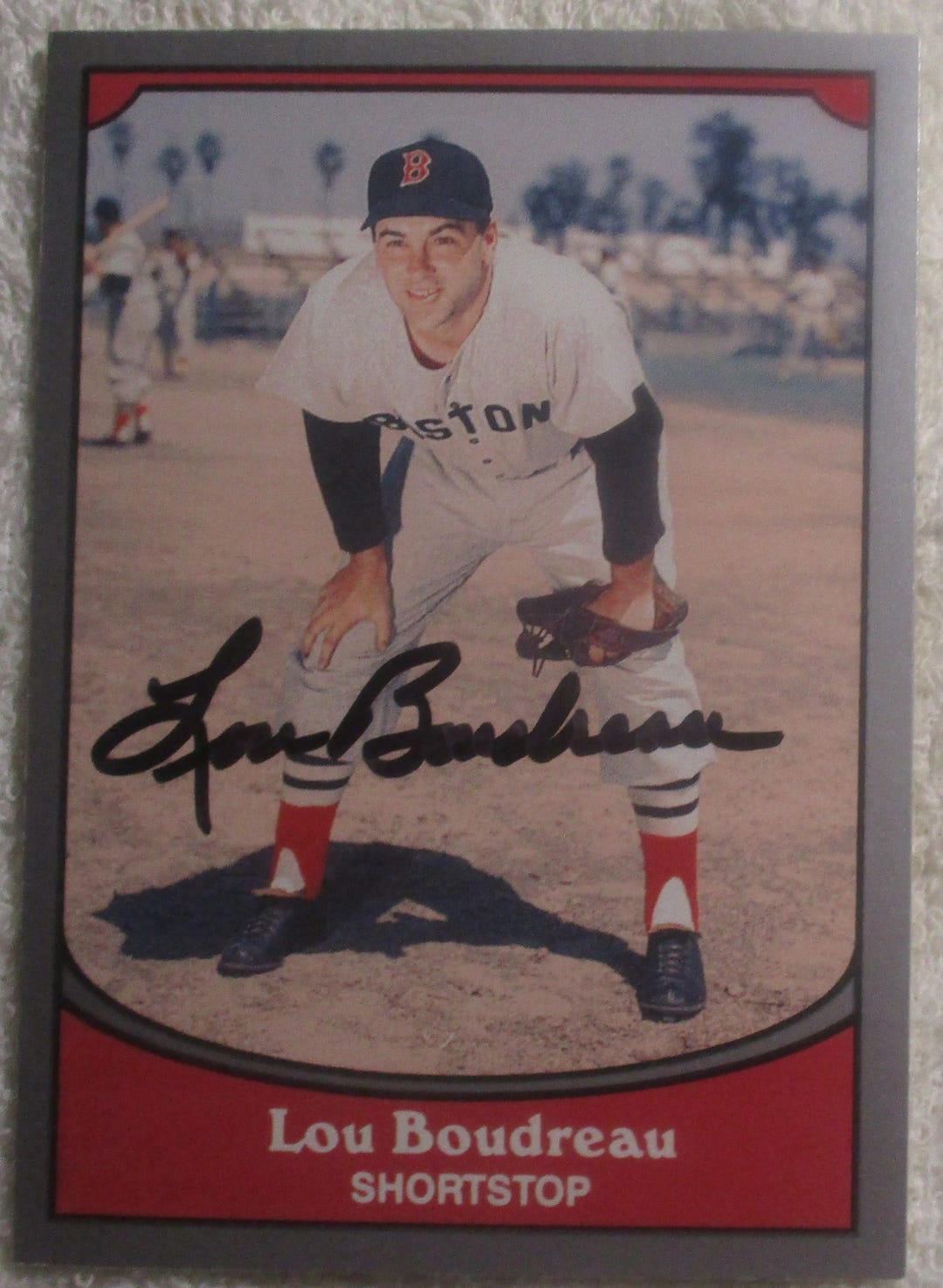 Lou Boudreau Legends Autographed Card Red Sox No COA - Etsy
