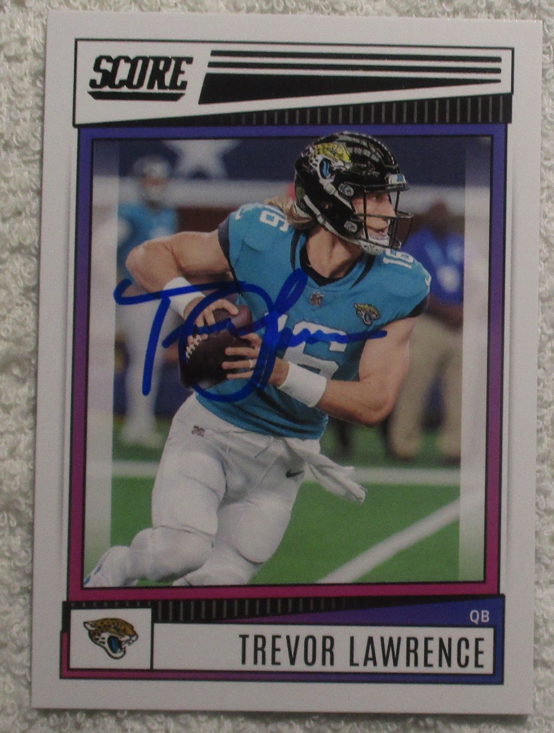 Trevor Lawrence Autographed Card Jaguars No COA - Etsy