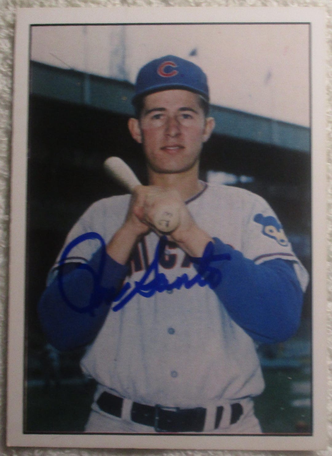 Ron Santo Autographed Card Cubs No COA - Etsy