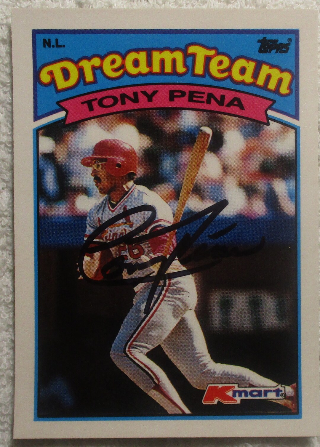 Tony Pena Dream Team Autographed Card Cardinals No COA - Etsy