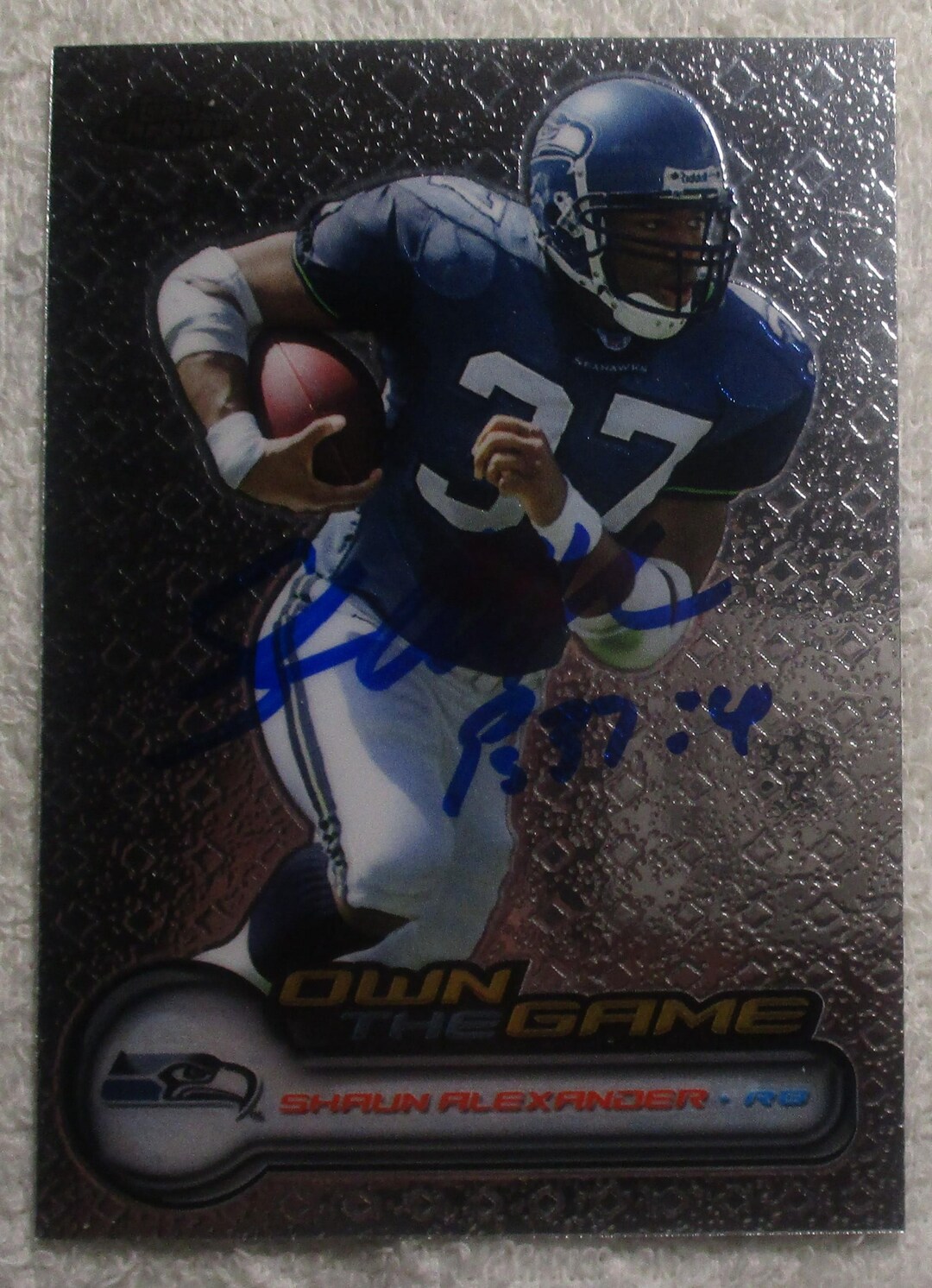 Shaun Alexander Own the Game Autographed Card Seahawks No COA - Etsy