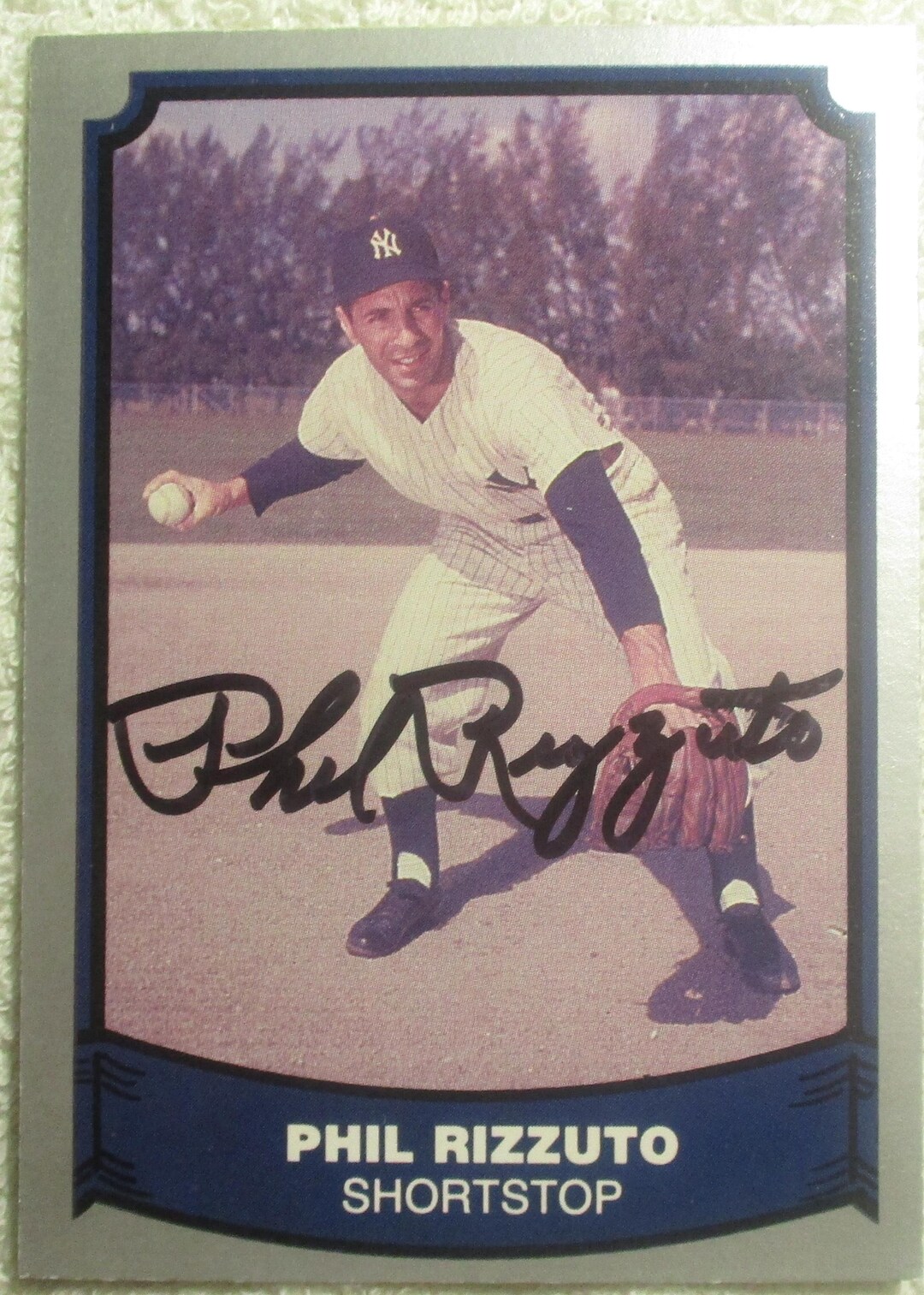 Phil Rizzuto Legends Autographed Card Yankees No COA - Etsy