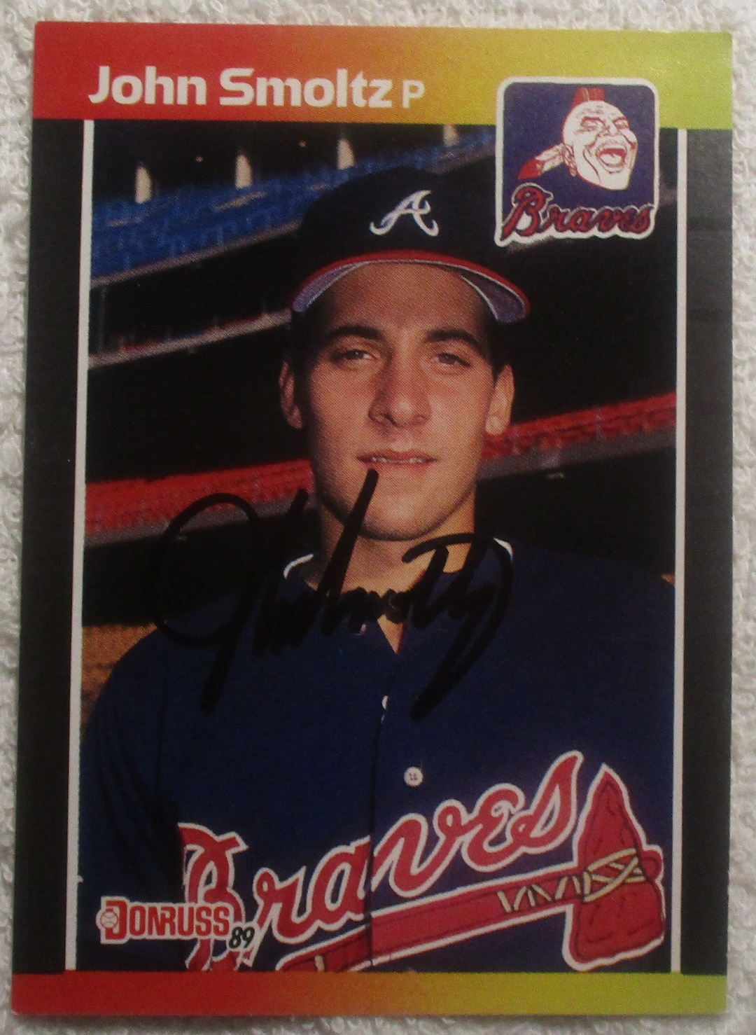 John Smoltz Rookie Autographed Card Braves No COA - Etsy