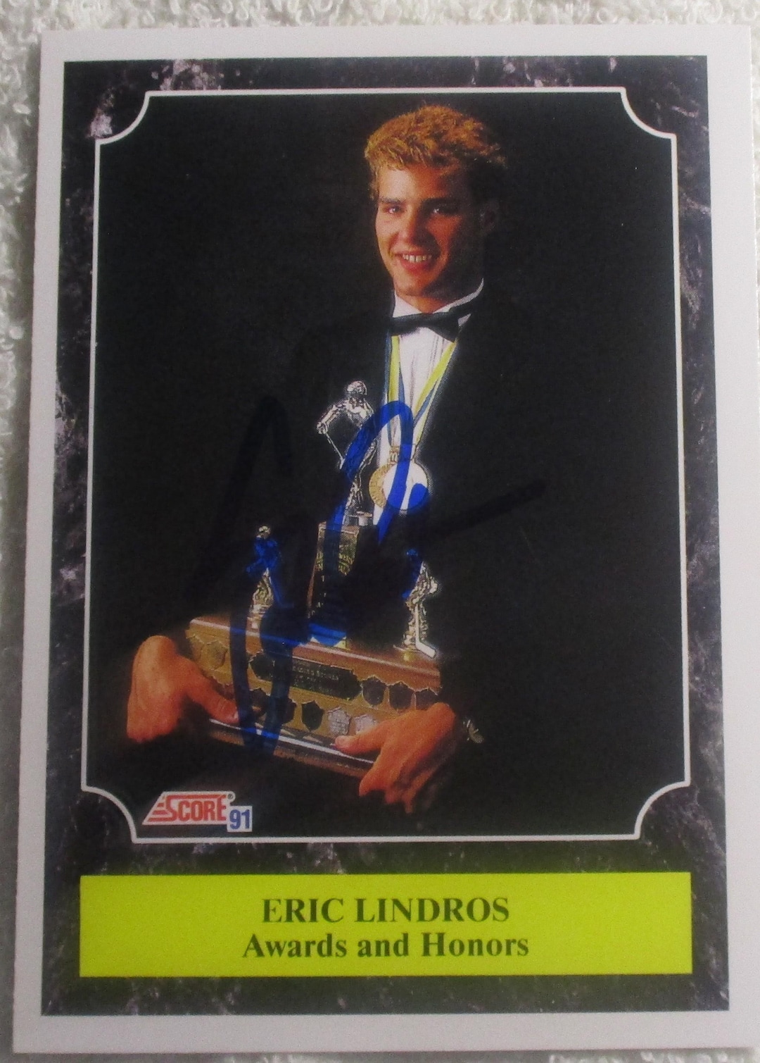 Eric Lindros Awards Honors Autographed Card Flyers No COA - Etsy