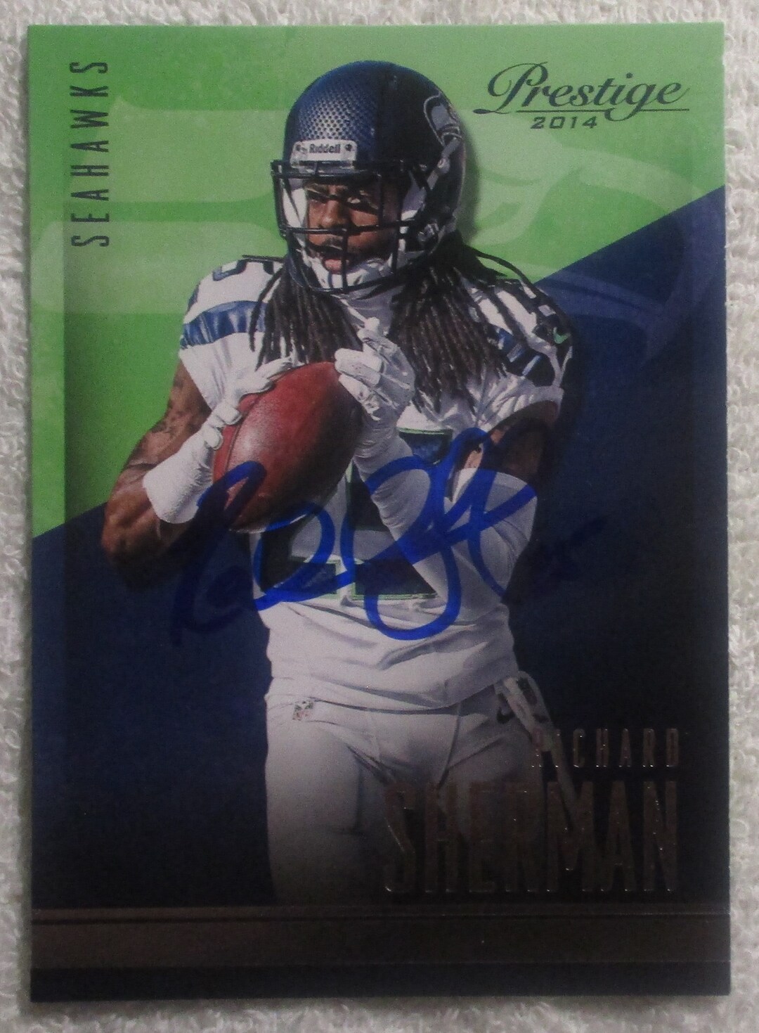 Richard Sherman Autographed Card Seahawks No COA - Etsy
