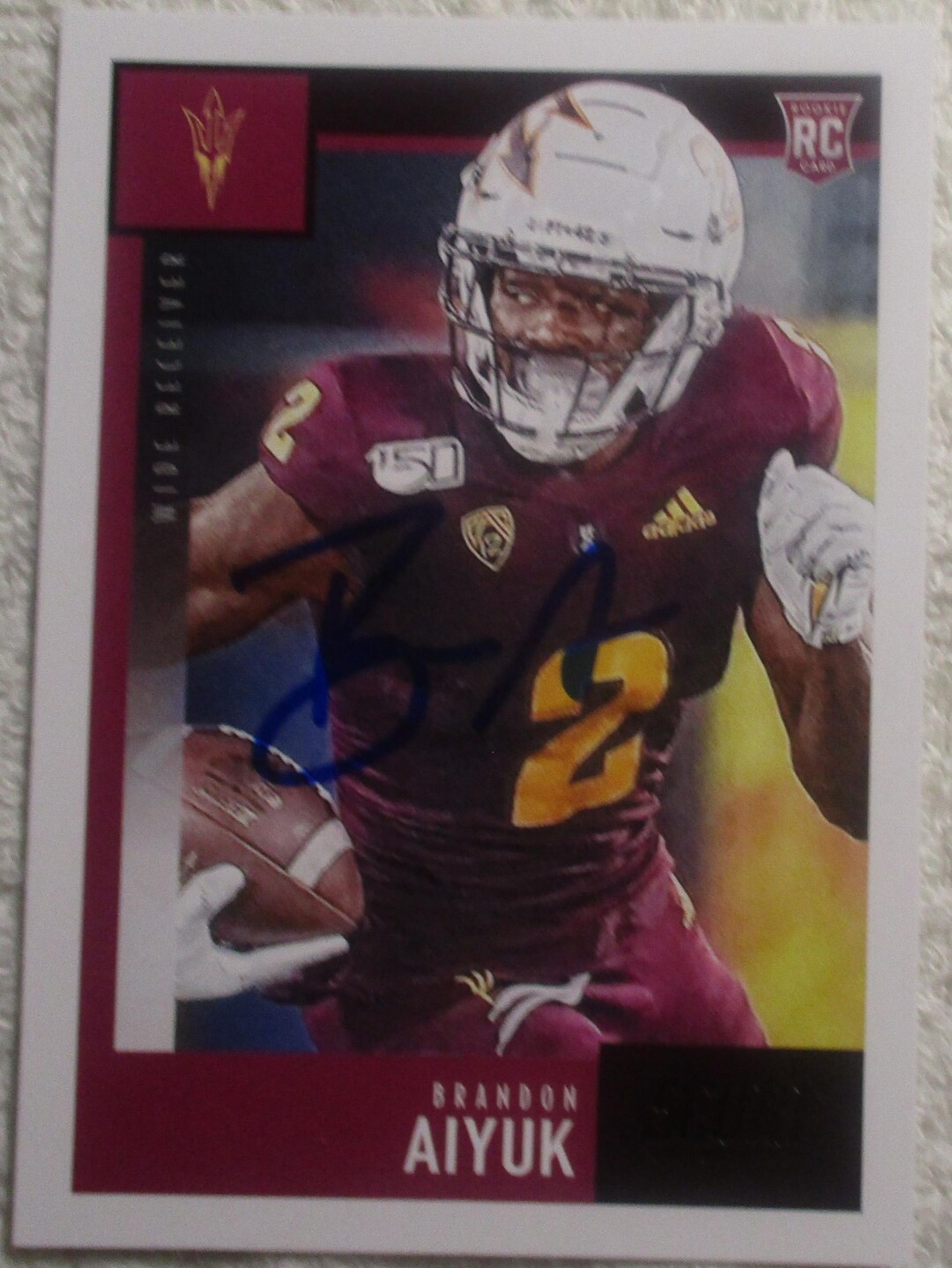 Brandon Aiyuk Rookie Autographed Card 49ers No COA - Etsy