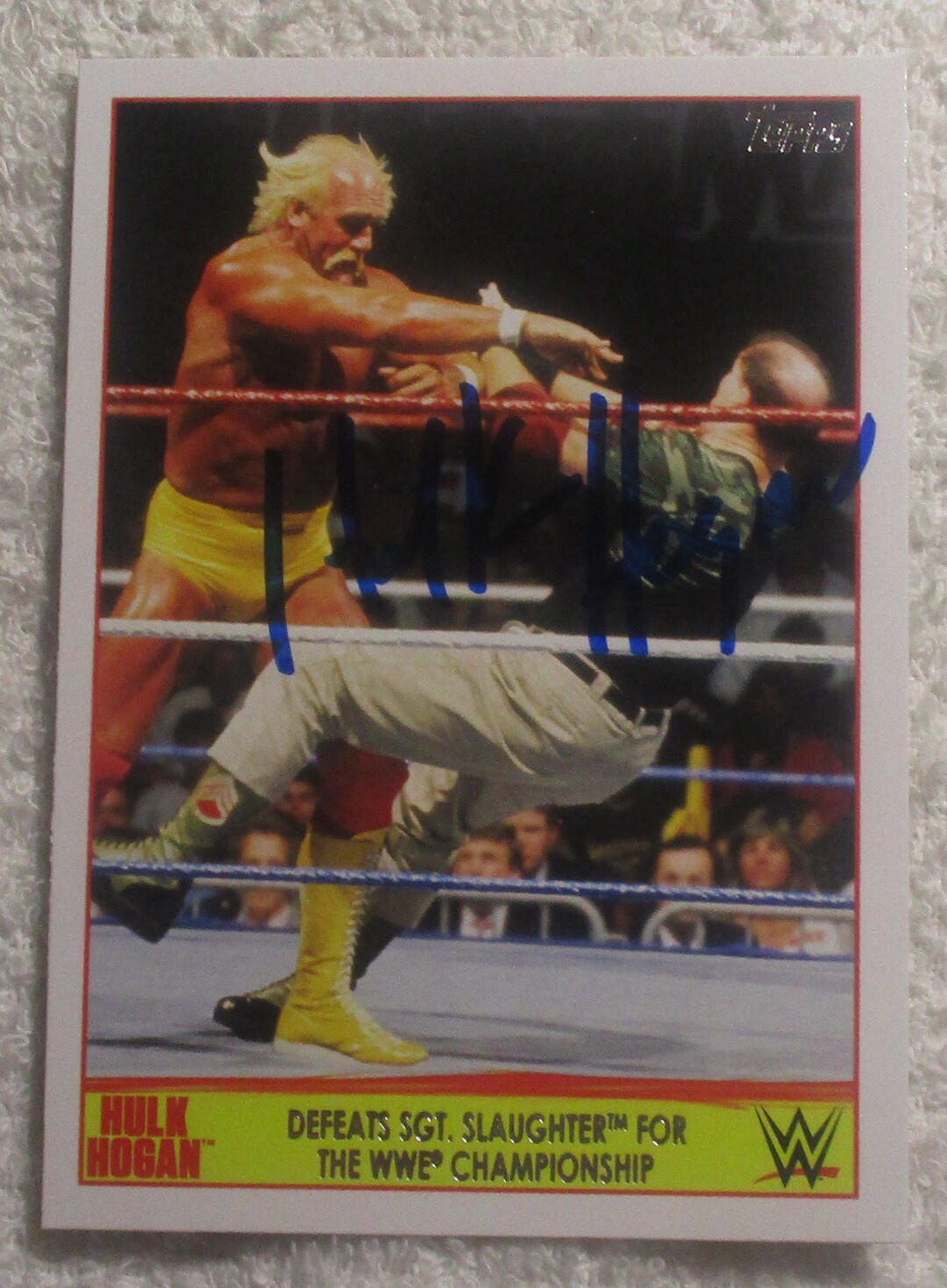 Hulk Hogan Autographed Card WWE No COA - Etsy
