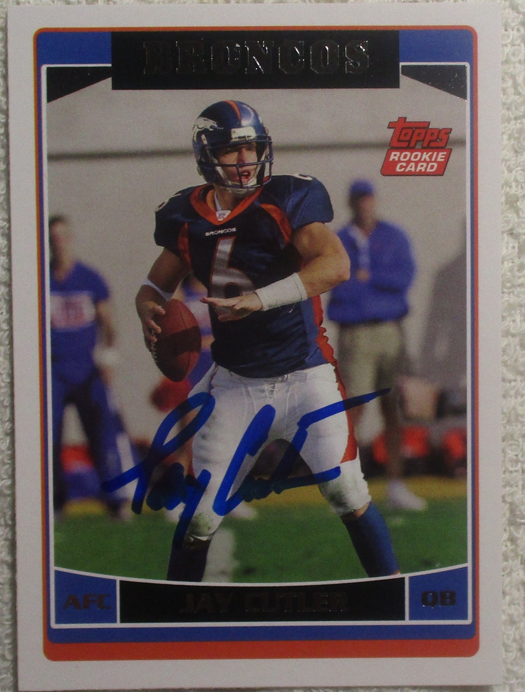 Jay Cutler Rookie Autographed Card Broncos No COA - Etsy