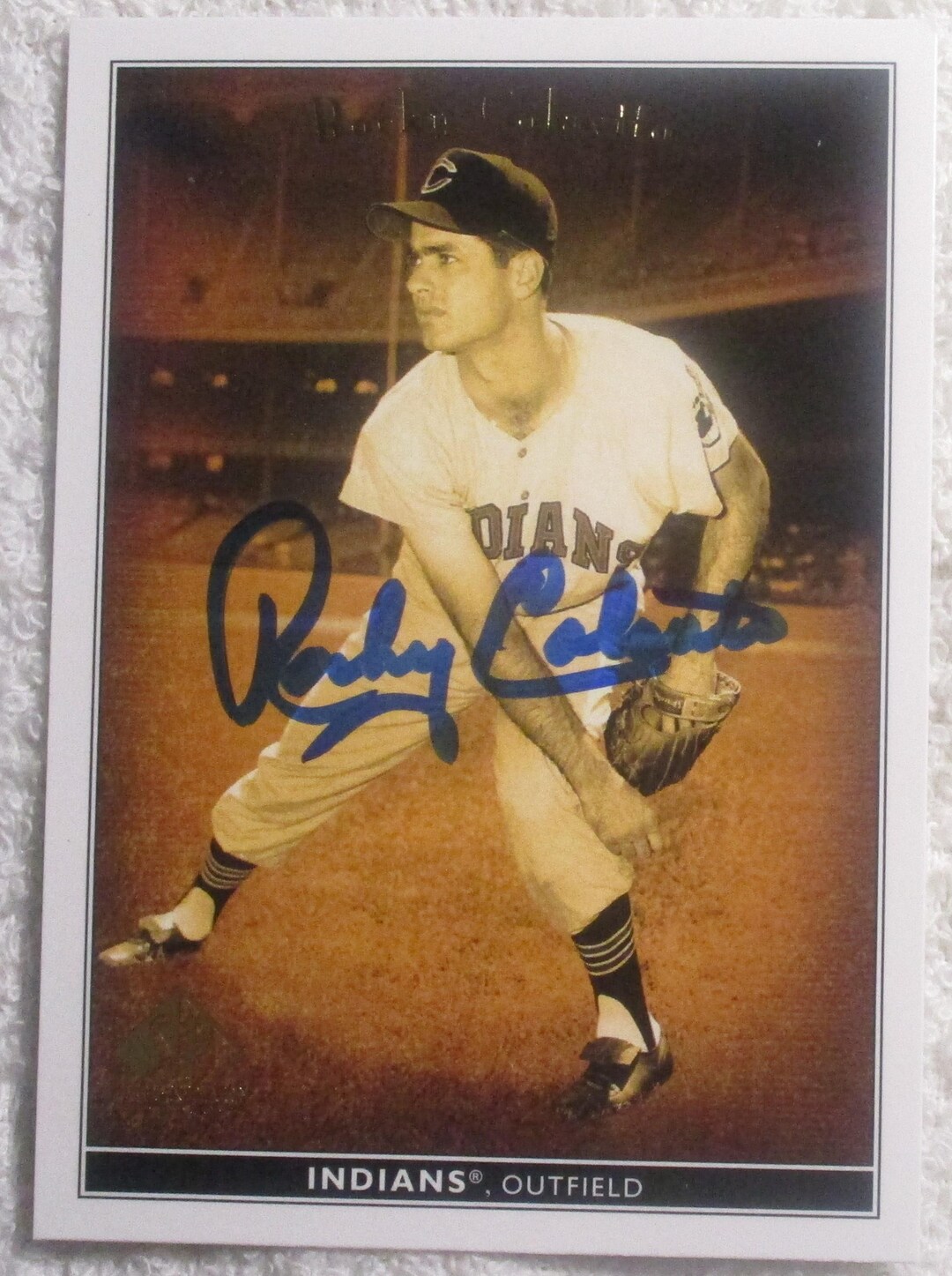 Rocky Colavito Legendary Cuts Autographed Card Indians No COA - Etsy