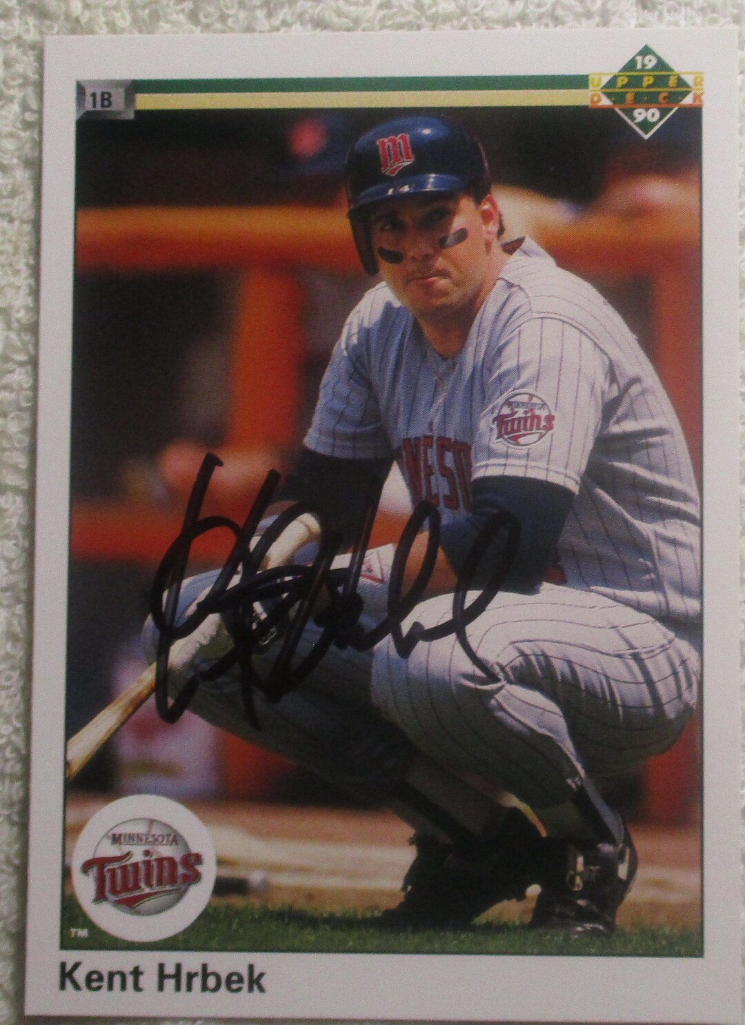 Kent Hrbek Autographed Card Twins Autographed Card Twins - Etsy