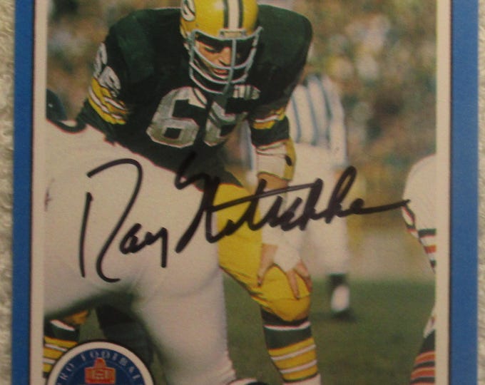 Ray Nitschke Football Greats Autographed Card Packers No COA - Etsy