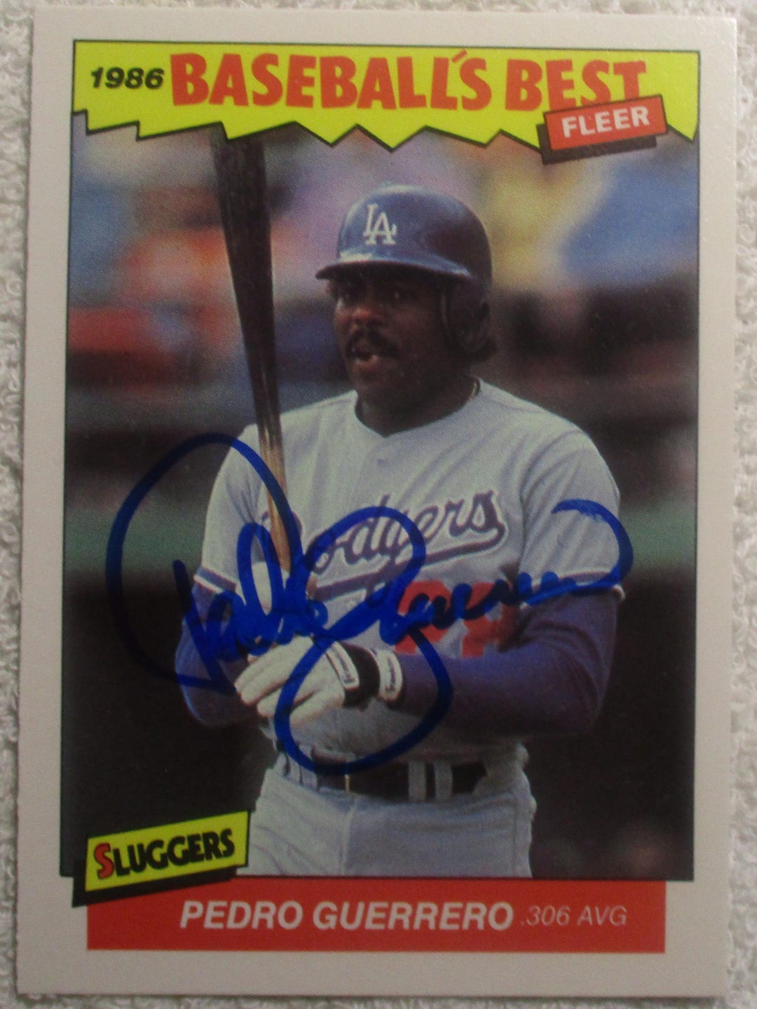 Pedro Guerrero Baseball Best Autographed Card Dodgers No COA - Etsy
