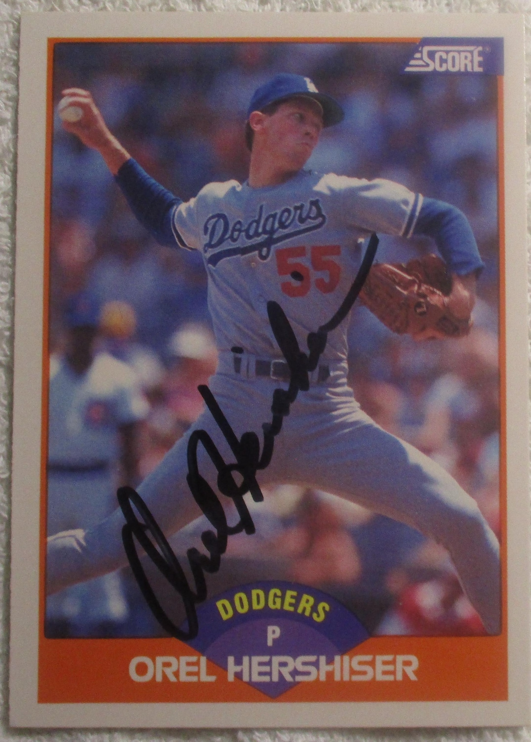 Orel Hershiser Autographed Card Dodgers No COA - Etsy