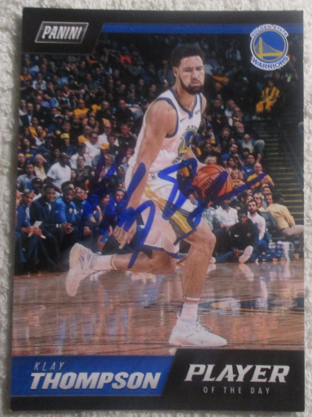Klay Thompson Player Day Autographed Card Warriors No COA - Etsy