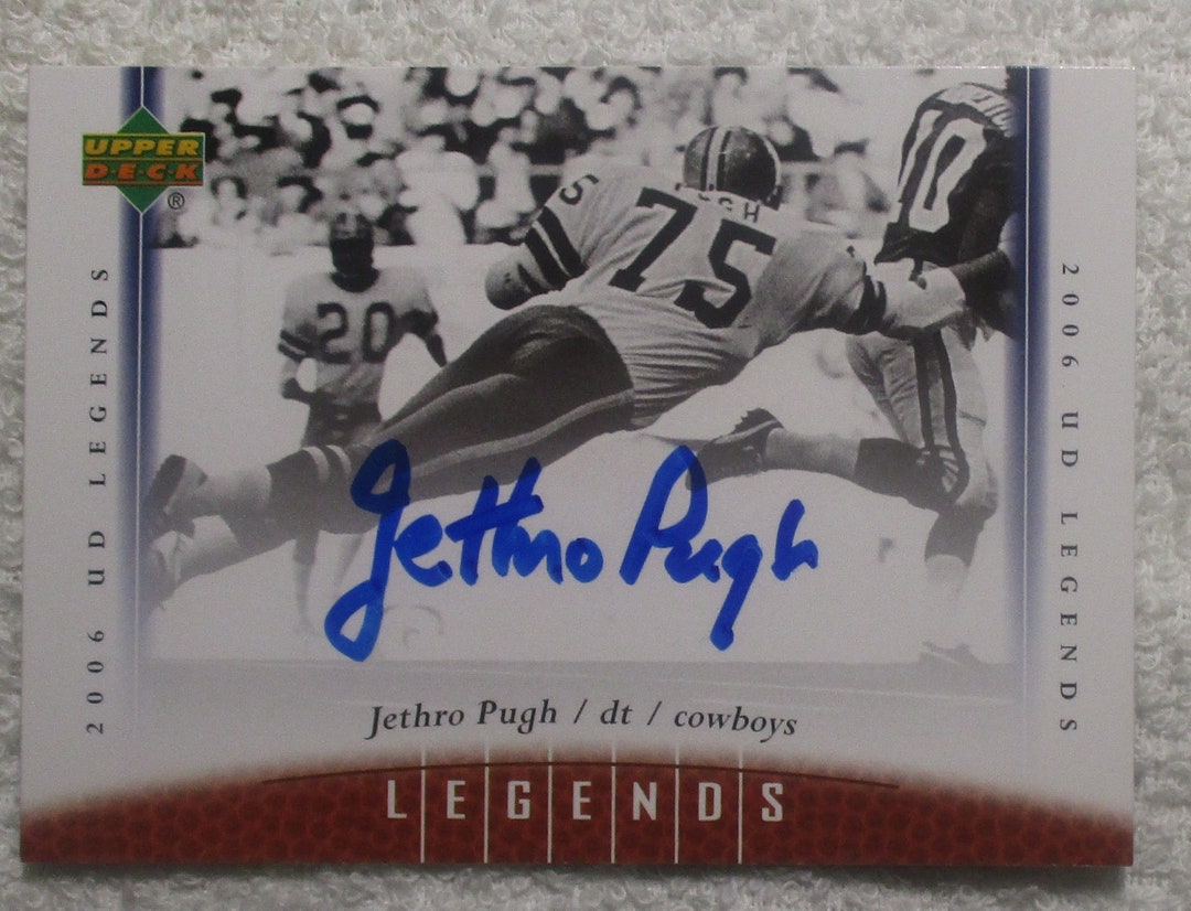 Jethro Pugh Legends Autographed Card Cowboys No COA - Etsy