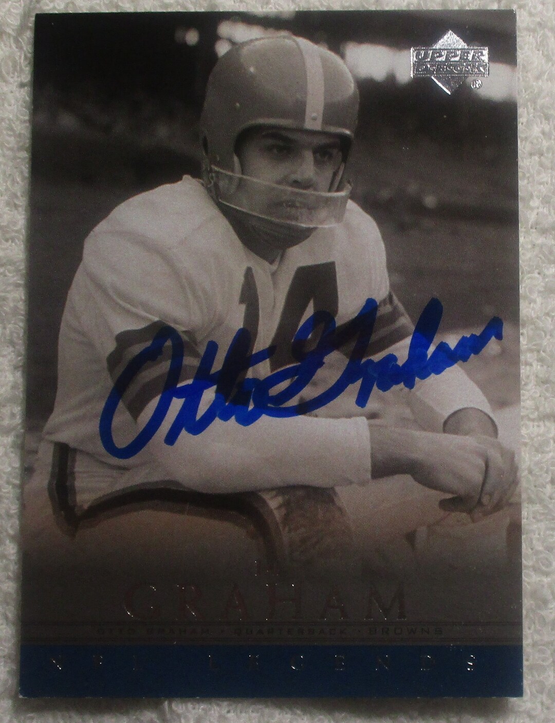 Otto Graham NFL Legends Autographed Card Browns No COA - Etsy
