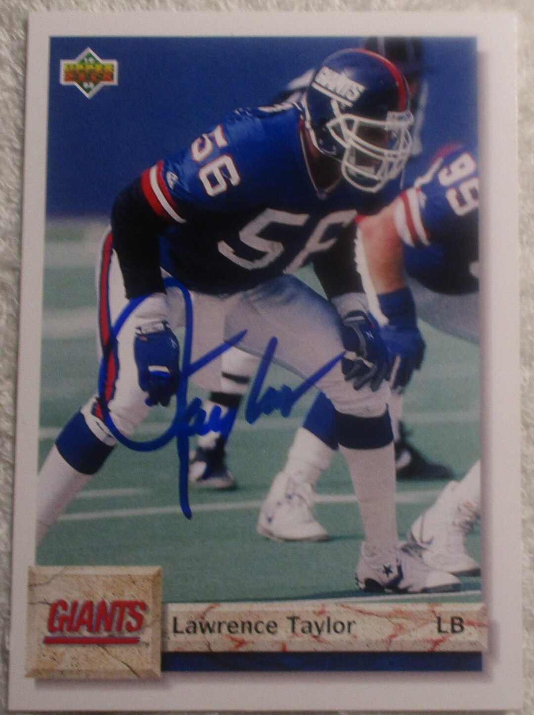 Lawrence Taylor Autographed Card Giants No COA - Etsy