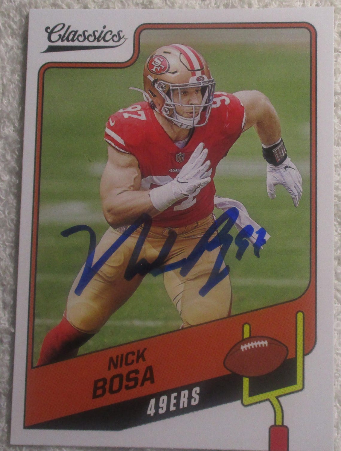Nick Bosa Autographed Card 49ers No COA - Etsy