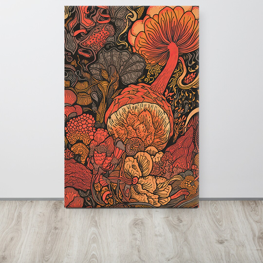 The Baneful Garden Stylized Bittersweet Illustration on Canvas - Etsy UK