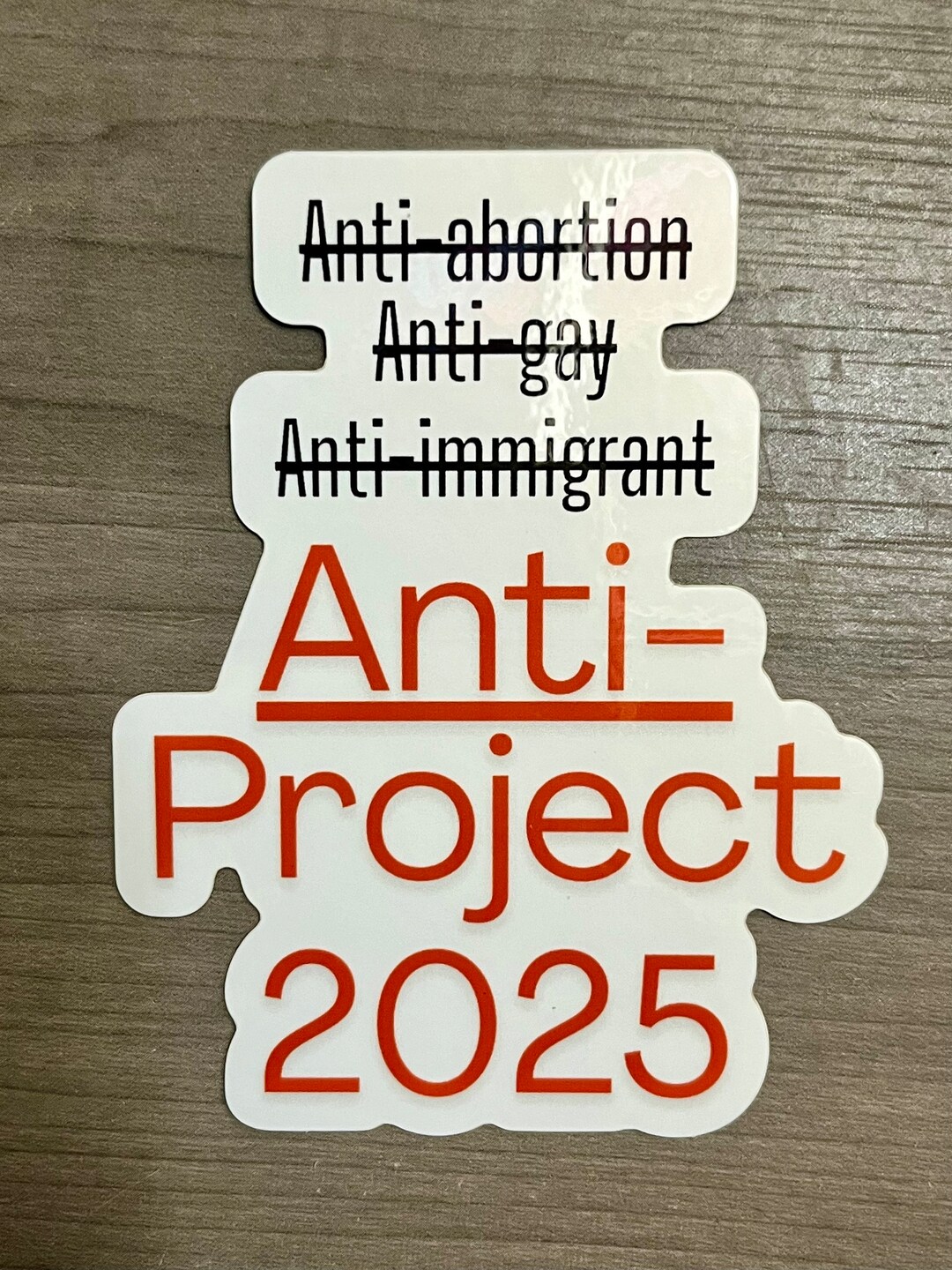 Anti-project 2025 Sticker - Etsy