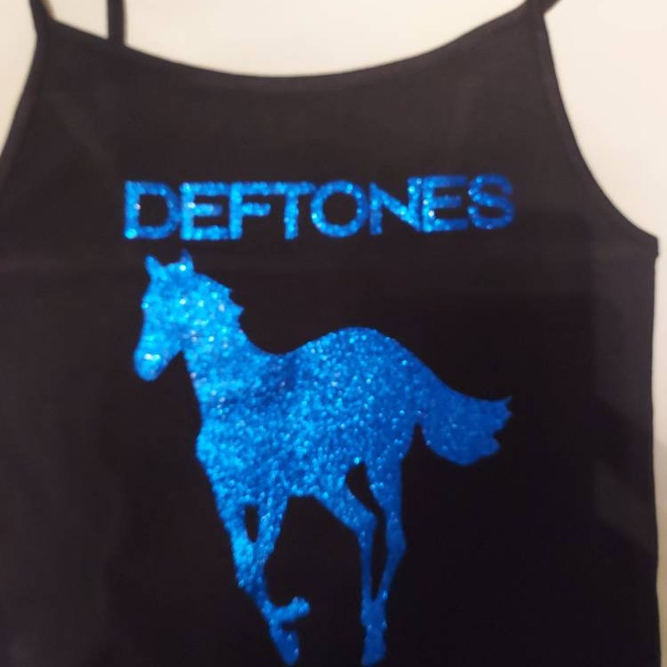 Deftones cropped tank top deftones tank top red or blue or white ...