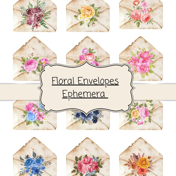 Shabby Chic Digital Ephemera - Etsy