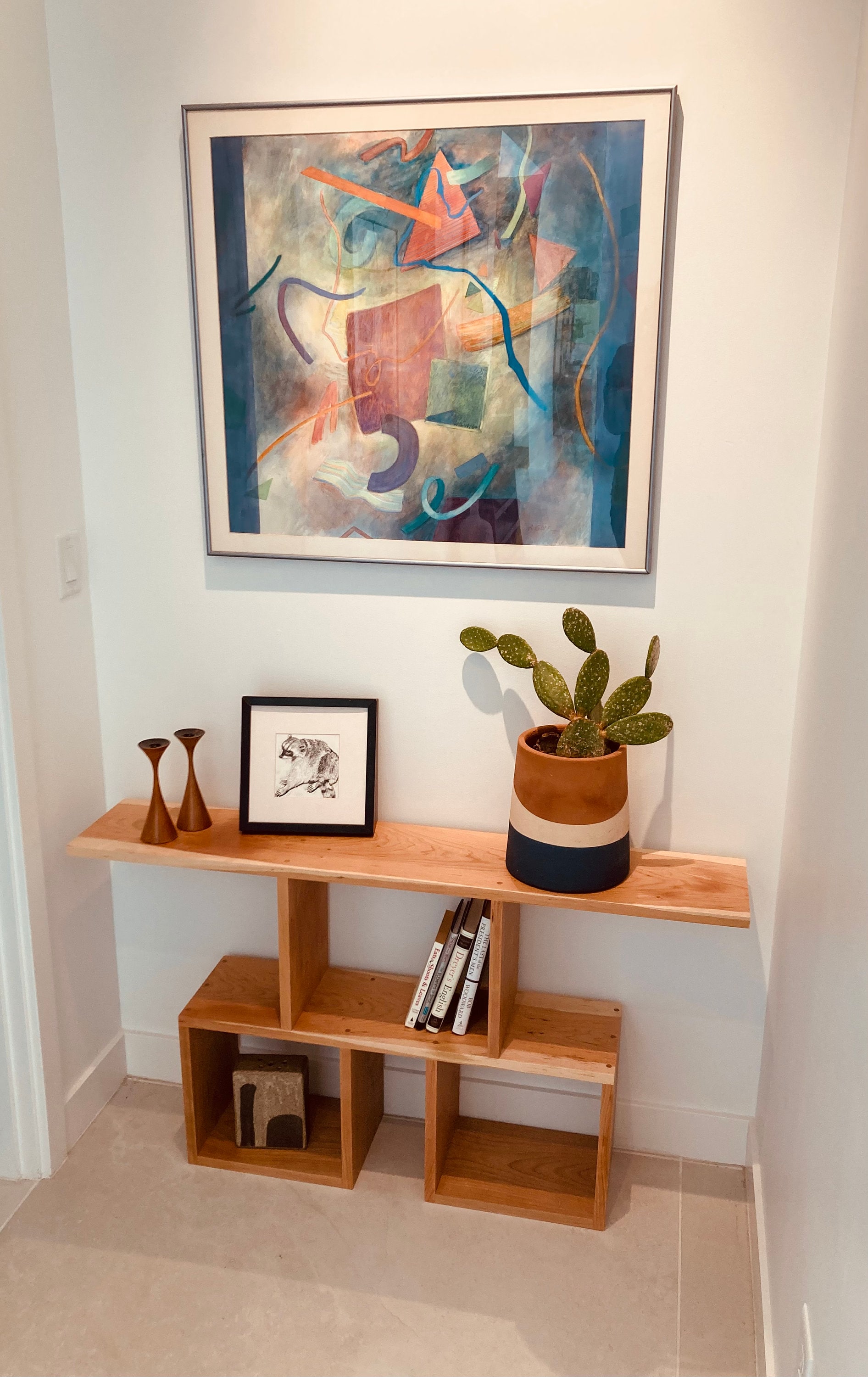 Cherry Wood Display Shelf - Etsy