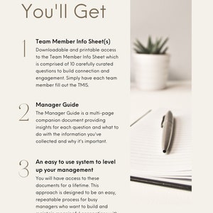 Team Member Info Sheet + Manager Guide - Etsy