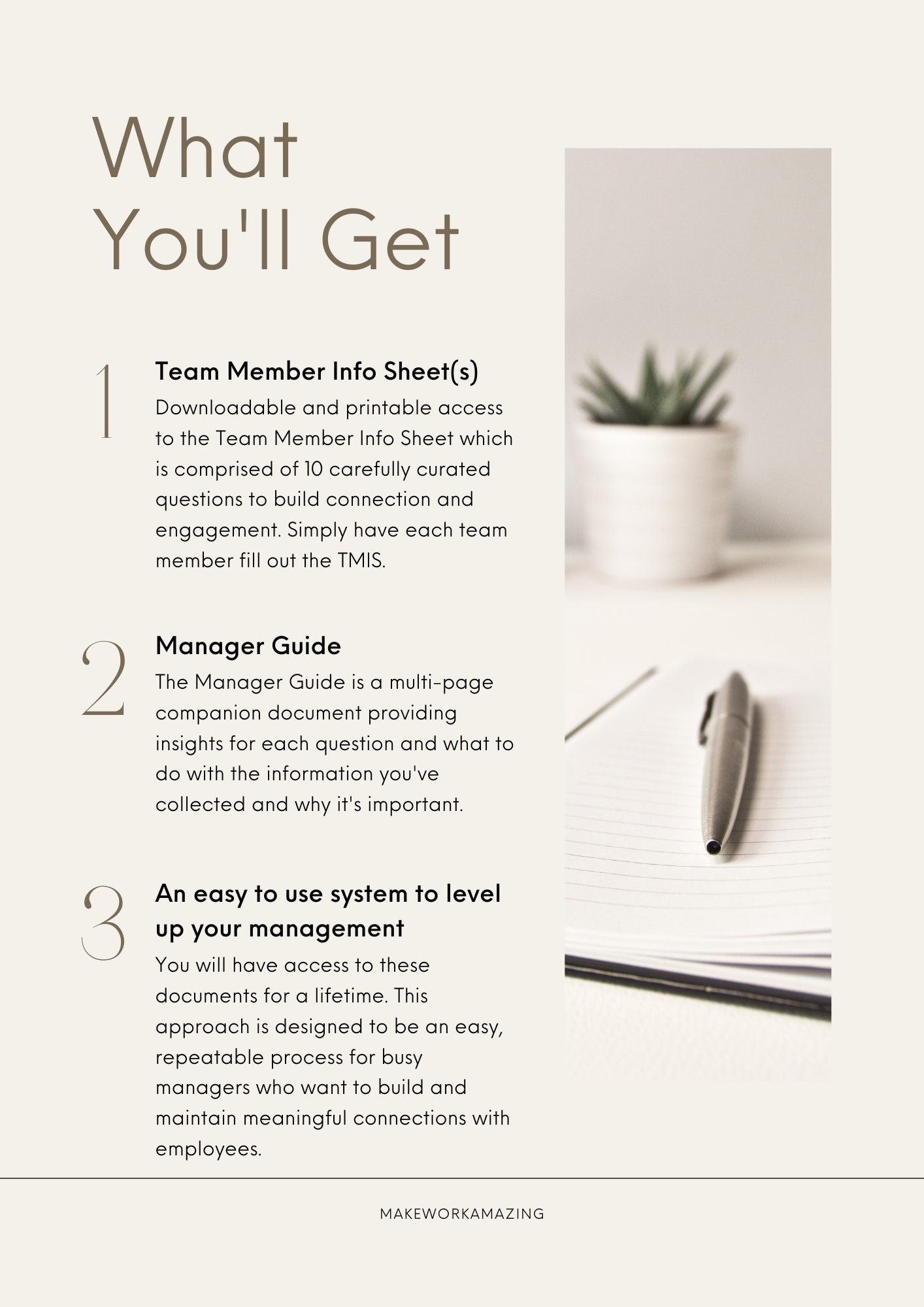Team Member Info Sheet + Manager Guide - Etsy