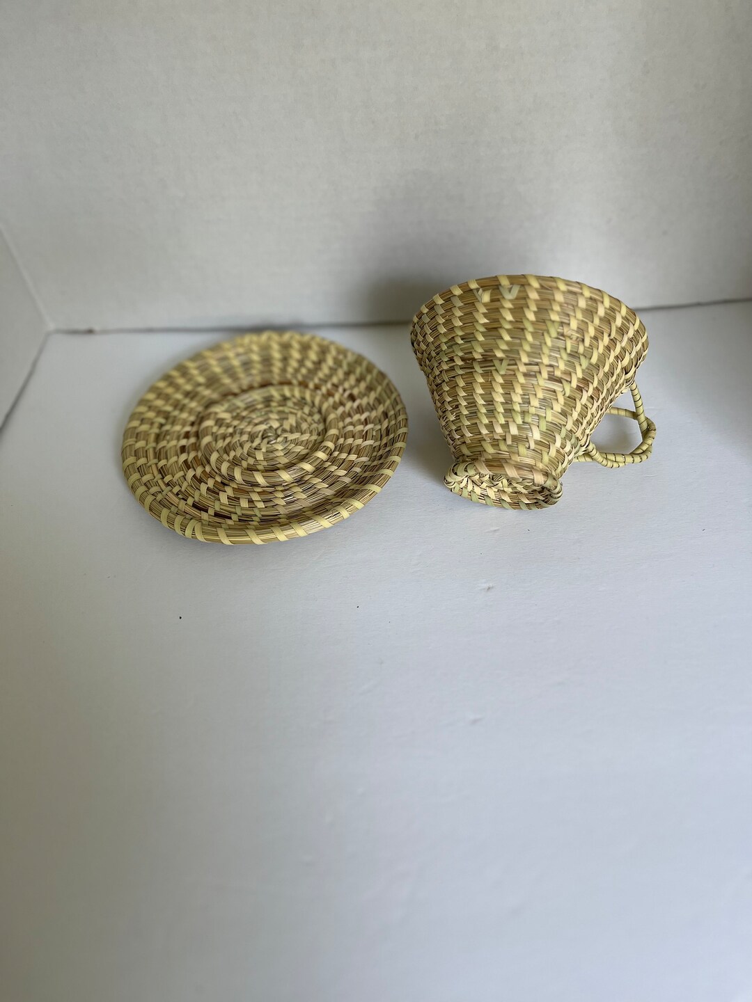 Sweetgrass Tea Cup and Saucer - Etsy