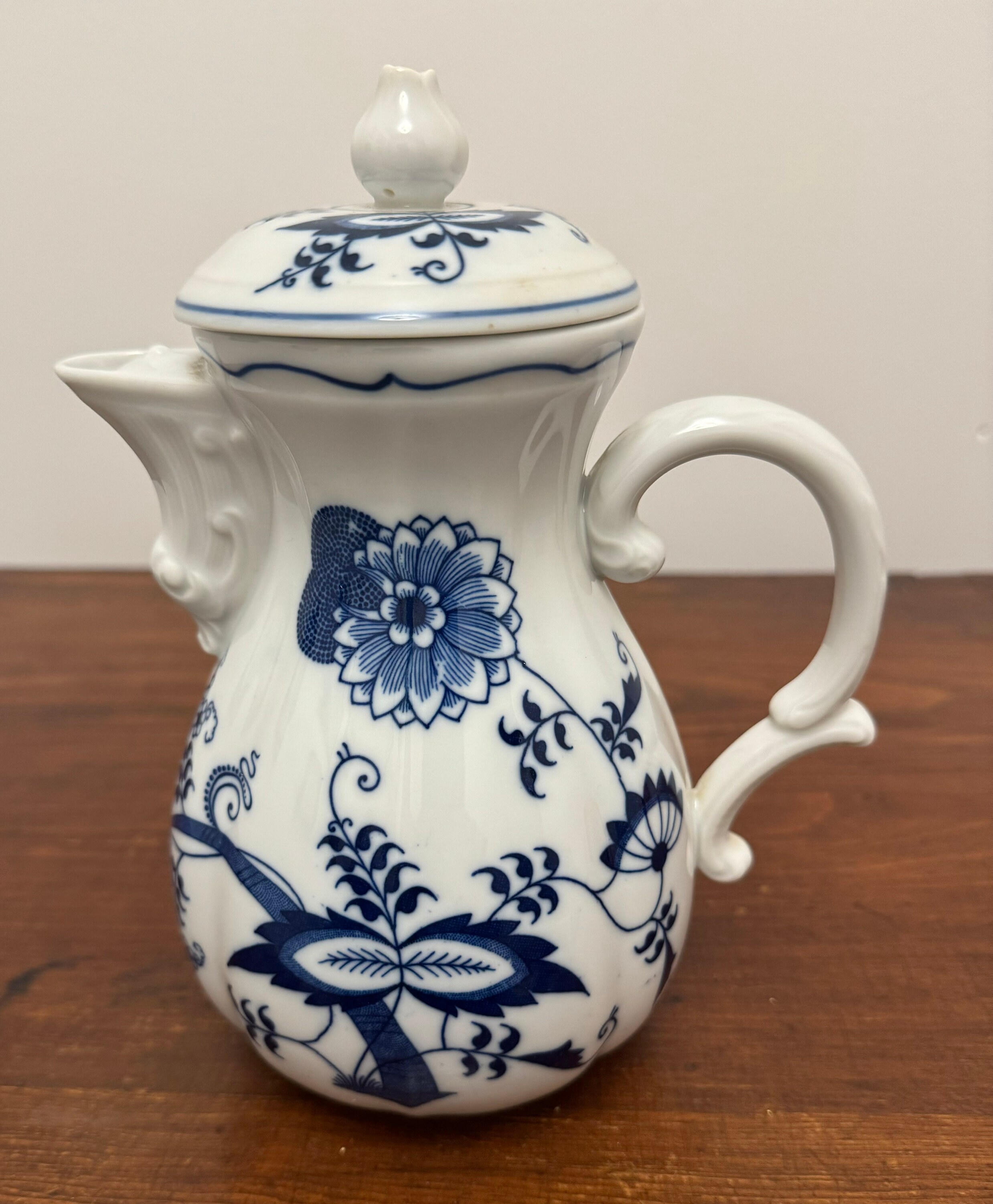 Blue Danube Mini Coffee Pot W/lid and 4 Mugs - Ribbon Backstamp - Etsy