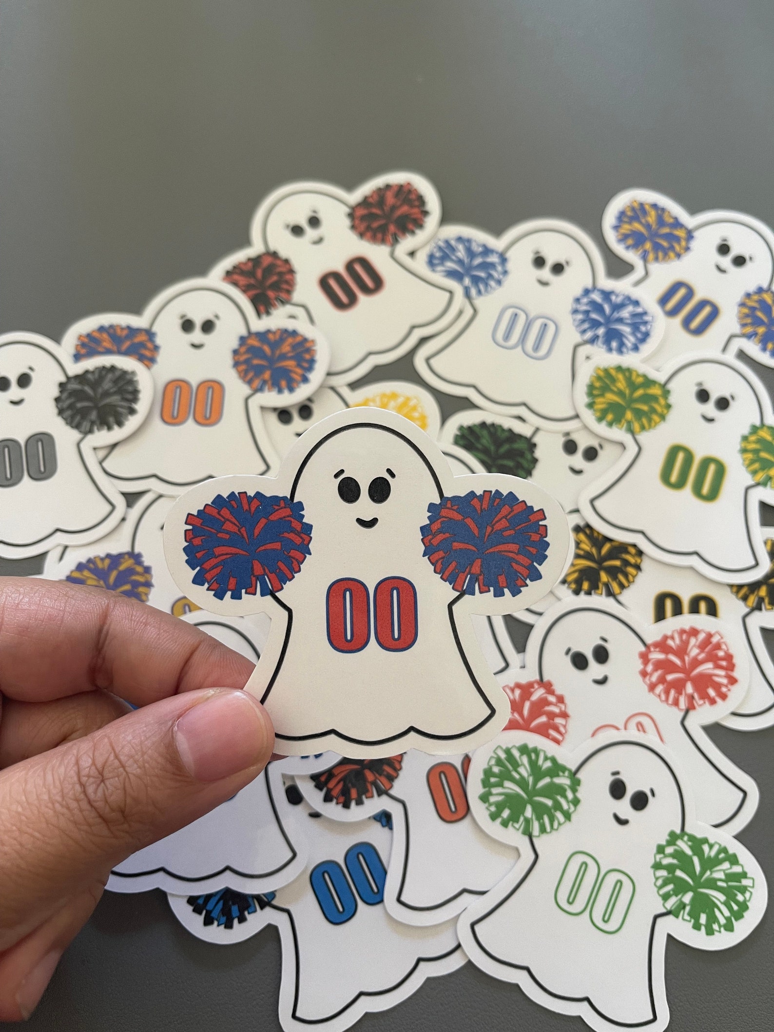 Cheer Ghost Sticker Sports Team - Etsy