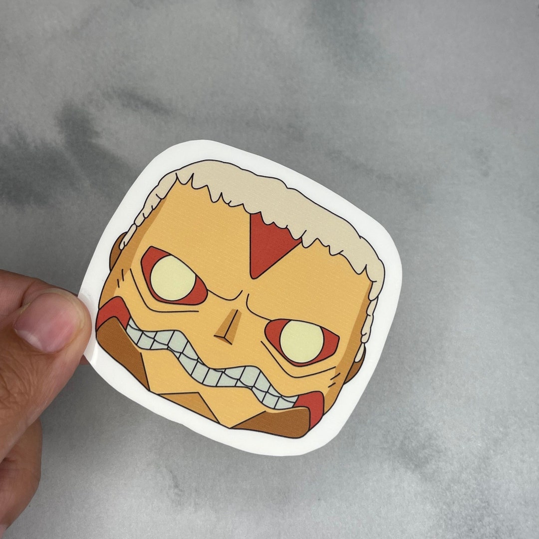 Armored Titan Sticker | Anime AOT, Funko Pop Inspired Sticker - Etsy