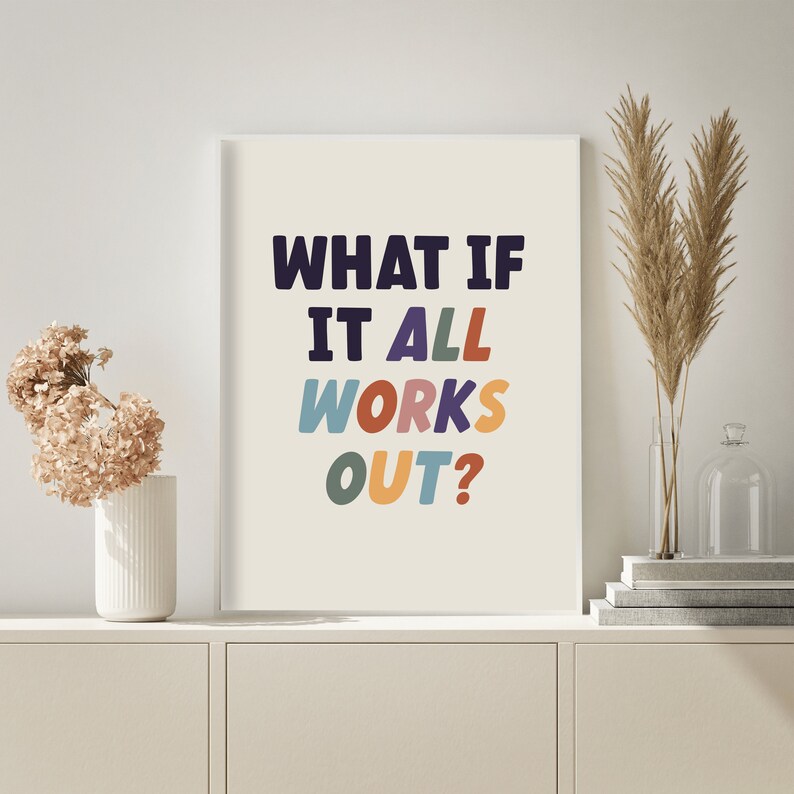 What If It All Works Out Digital Printable Art School Counselor Office ...