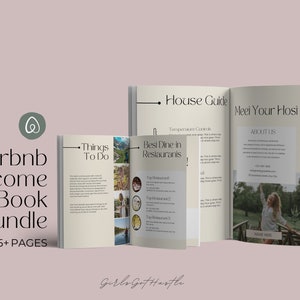 Airbnb Host Book Template Editable Airbnb Welcome Guide - Etsy