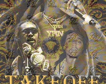 Takeoff Rapper Png - Etsy