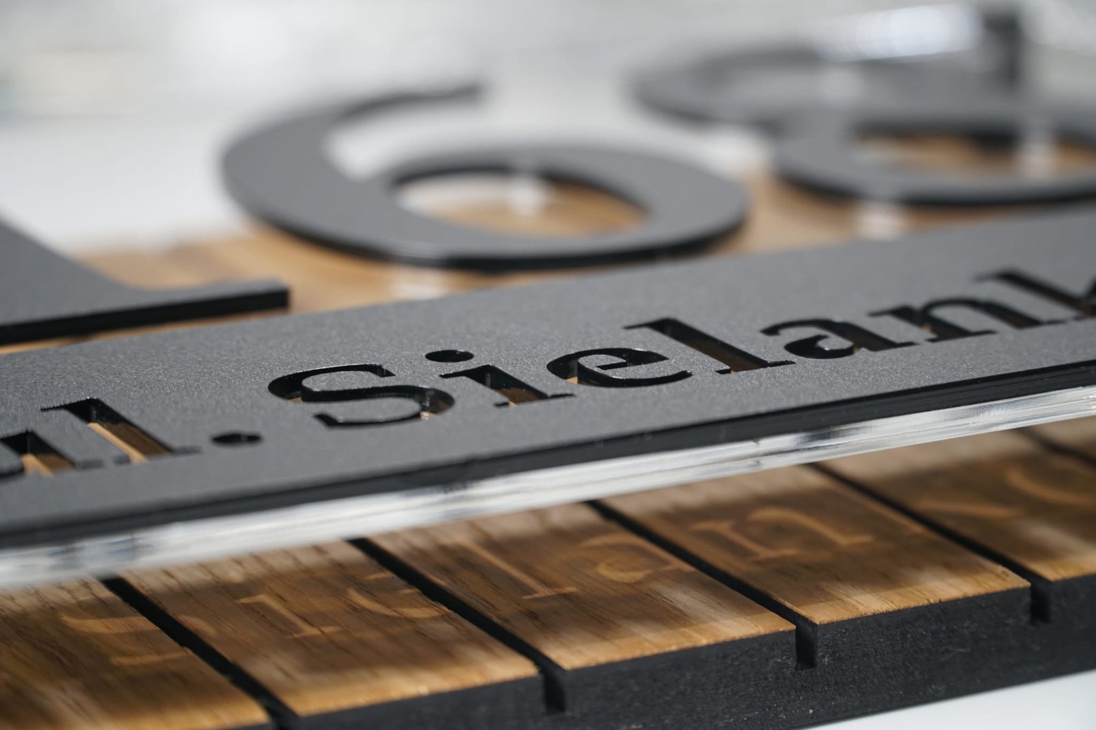 House Number Sign Modern House Numbermetal House - Etsy