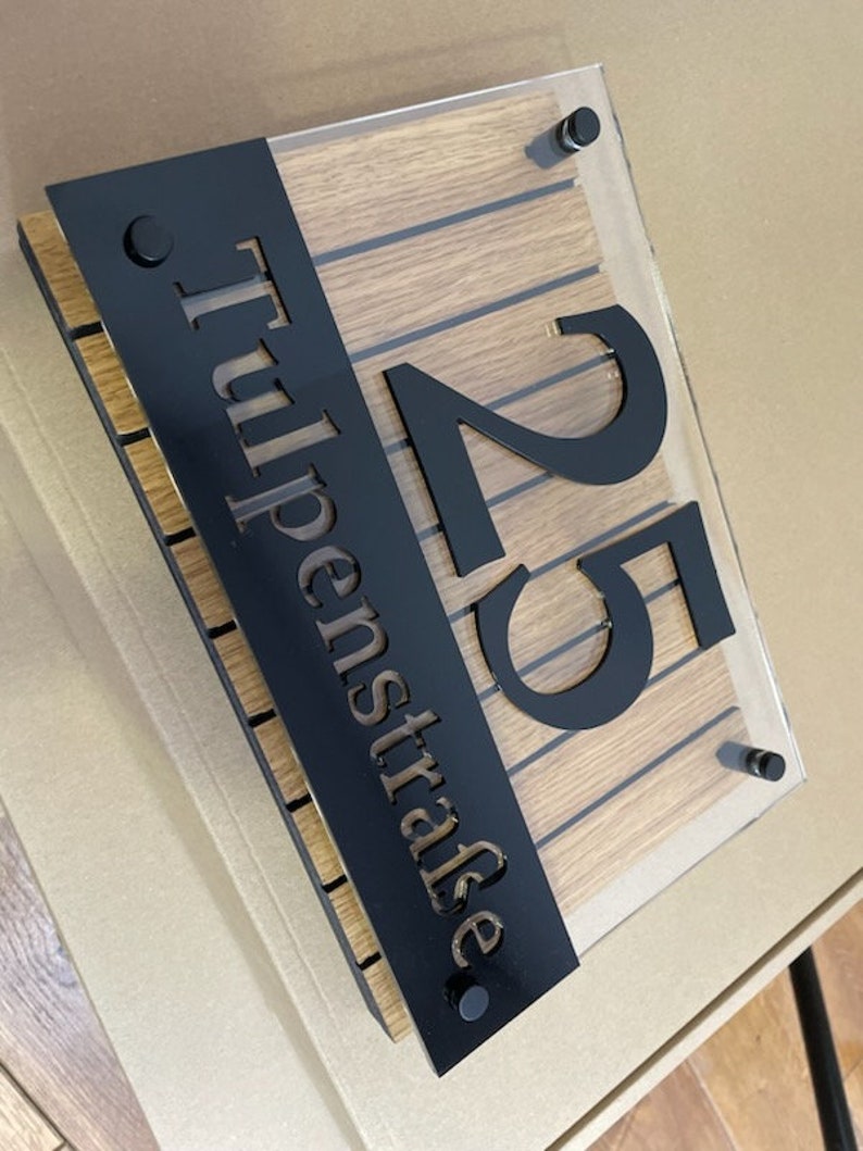 House Number Sign Modern House Numbermetal House - Etsy