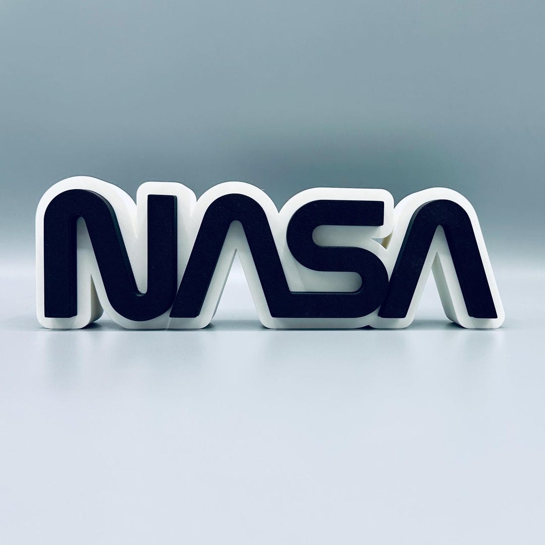 NASA Worm Logo Sign - Etsy