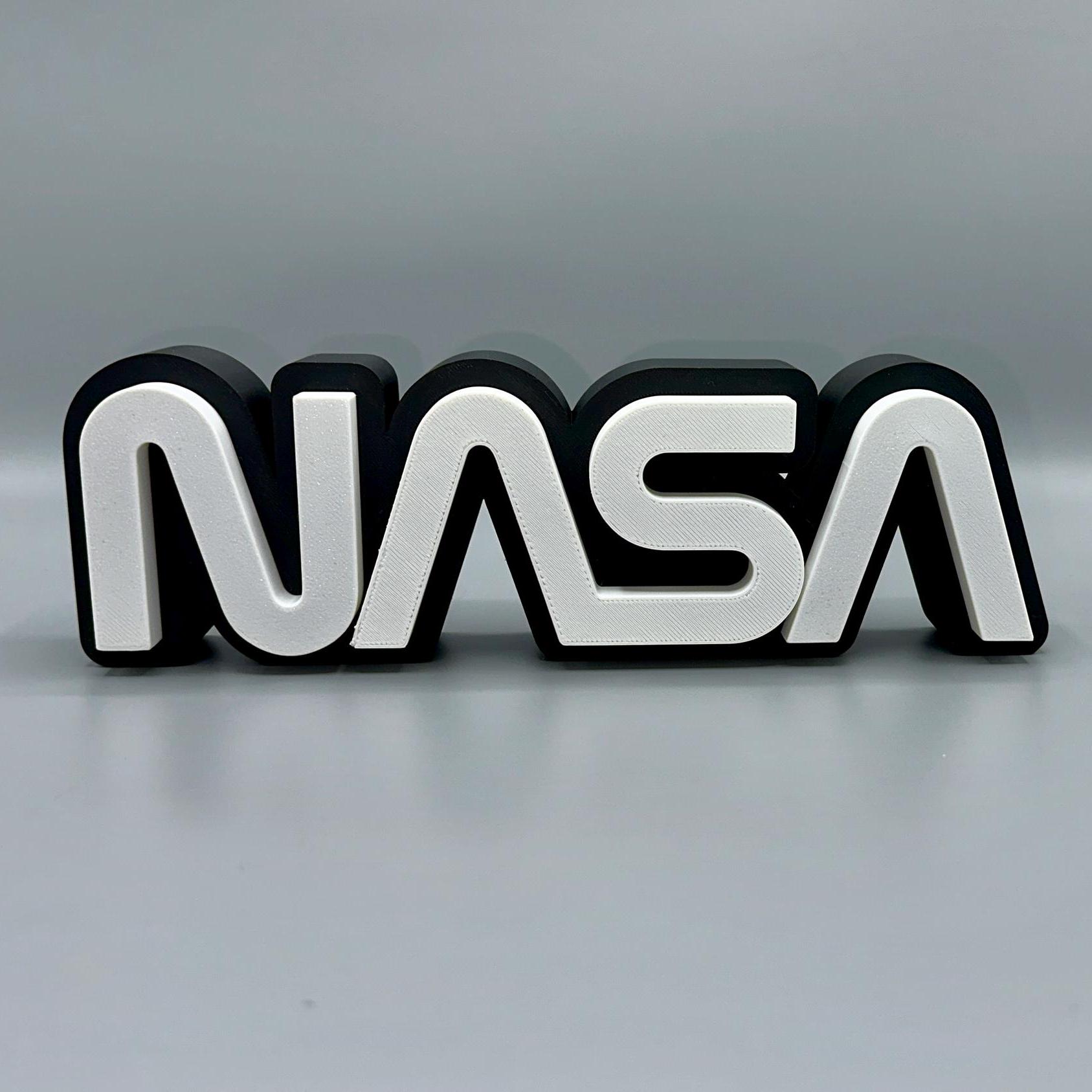 NASA Worm Logo Sign - Etsy