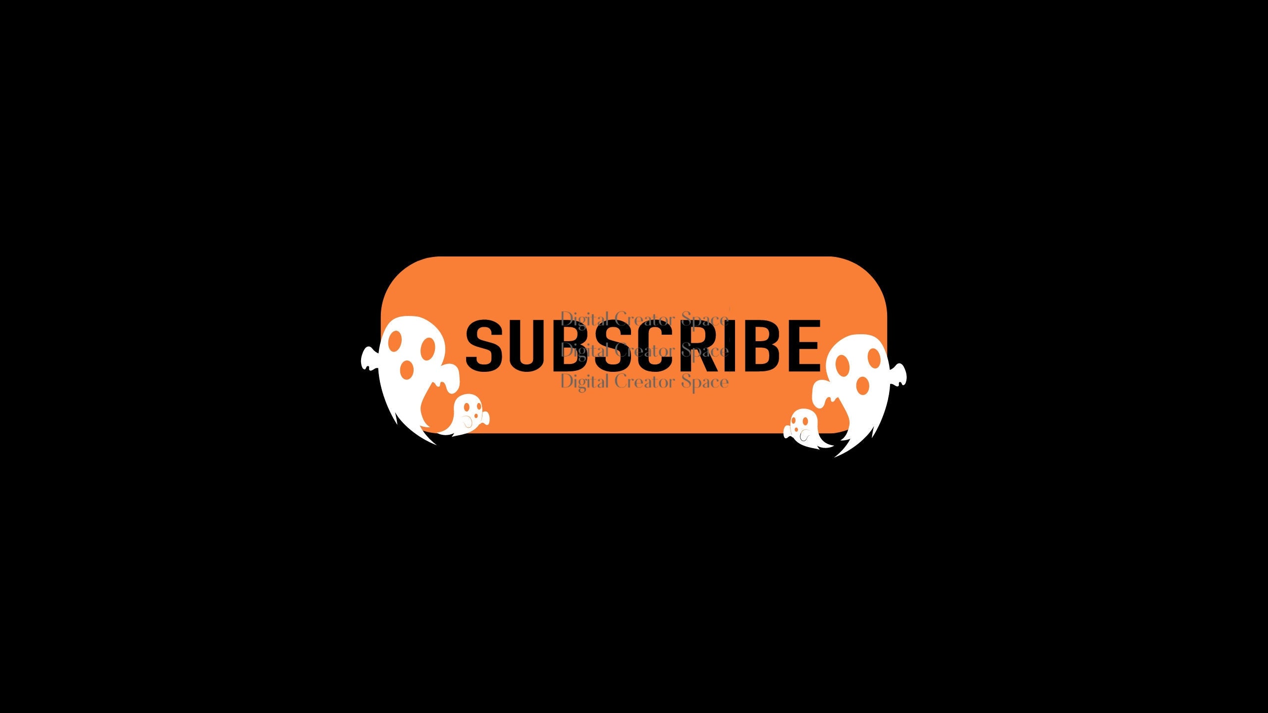 NEW! Halloween Youtube Subscribe Button Transparent Background (PNG ...