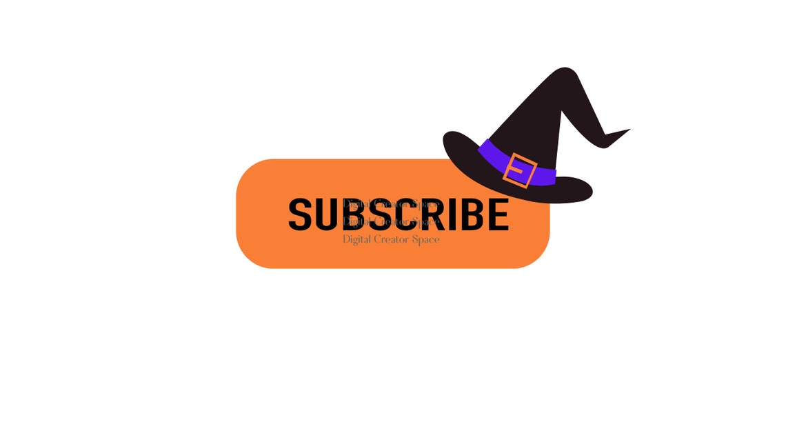 NEW! Halloween Youtube Subscribe Button Transparent Background (PNG ...