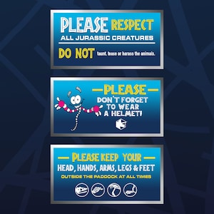 Jurassic Park Prop Replica, Jurassic World Signage, Jurassic World Sign ...
