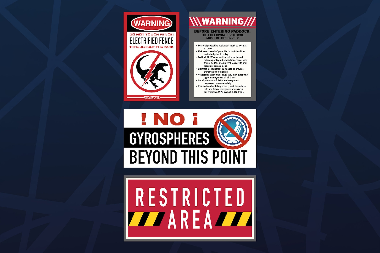 Jurassic Park Prop Replica, Jurassic World Signage, Jurassic World Sign ...