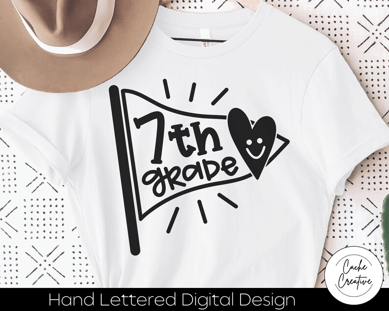 7th Grade I Seventh Grade SVG INSTANT DOWNLOAD Dxf Svg Eps - Etsy