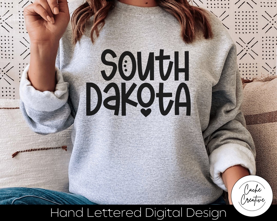 South Dakota SVG: SD State Hand Lettered Design (digital Download) - Etsy